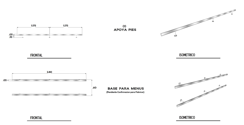 Bases para menus - EQUINOX